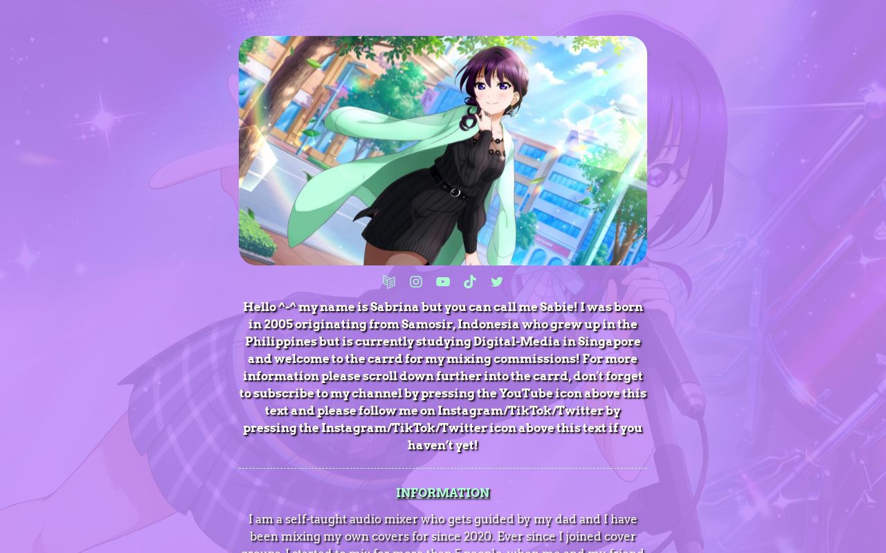 Sabie’s Mixing Commissions [OPEN]